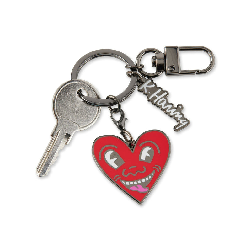 Haring Red Heart Face Keychain - SFMOMA Museum Store