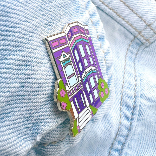 San Francisco Purple House Pin - SFMOMA Museum Store